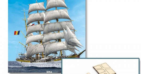 Macheta nava KIT Nava Scoala Mircea nr 10, 1:95 RBA Libertatea