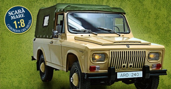 Macheta auto ARO 240 KIT Nr.11 - elemente lonjeron, scara 1:8 Eaglemoss