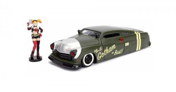 Macheta auto Mercury 1951*Harley Quinn with Figure, 1:24 Jada